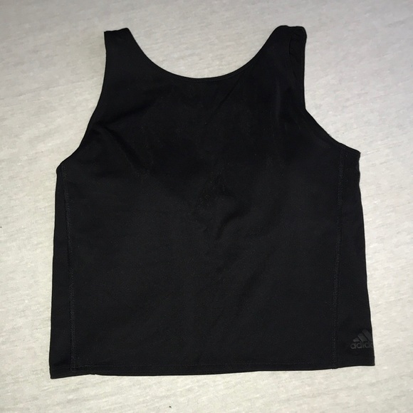adidas | Tops | Adidas Black Cropped Tank | Poshmark